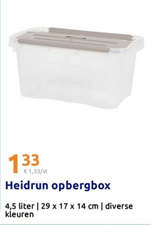 Heidrun Opbergbox Aanbieding bij Action - FolderFeest.nl