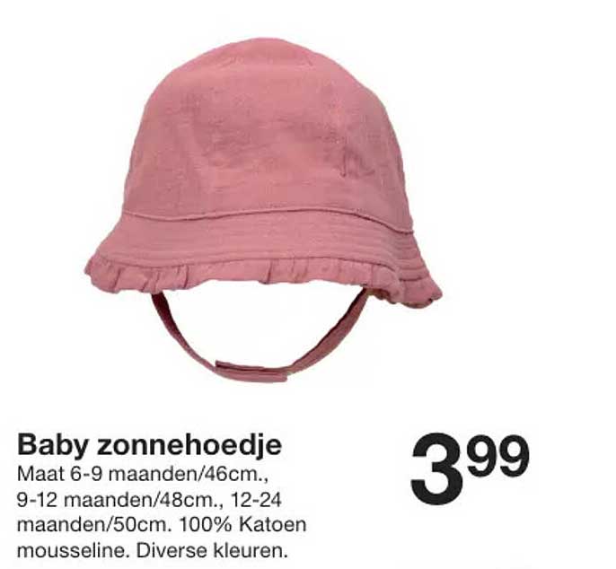 Baby Zonnehoedje Aanbieding bij Zeeman - FolderFeest.nl