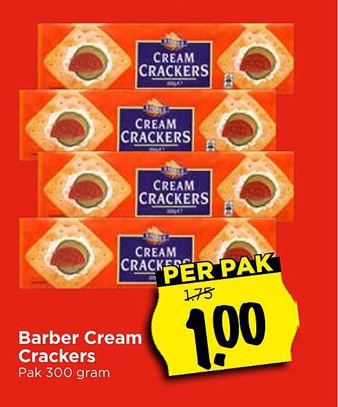 Barber Cream Crackers Aanbieding bij Vomar - FolderFeest.nl