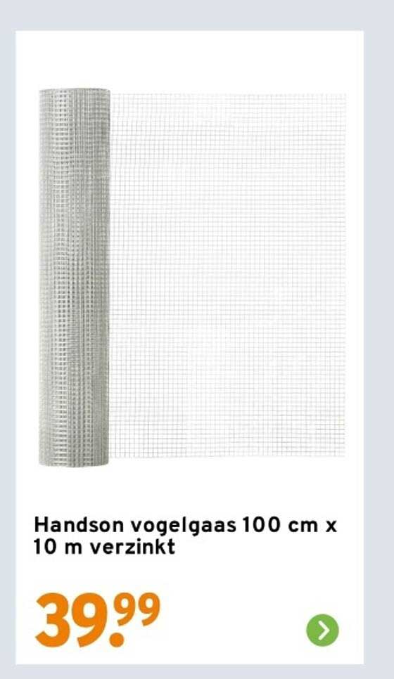 Handson Vogelgaas 100 Cm X 10 M Verzinkt Aanbieding bij GAMMA ...