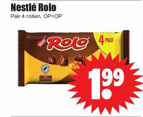 Nestlé Rolo aanbieding bij Dirk