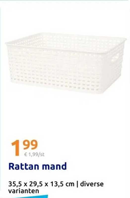 Rattan Mand aanbieding bij Action