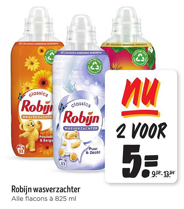 Robijn Wasverzachter aanbieding bij Jumbo