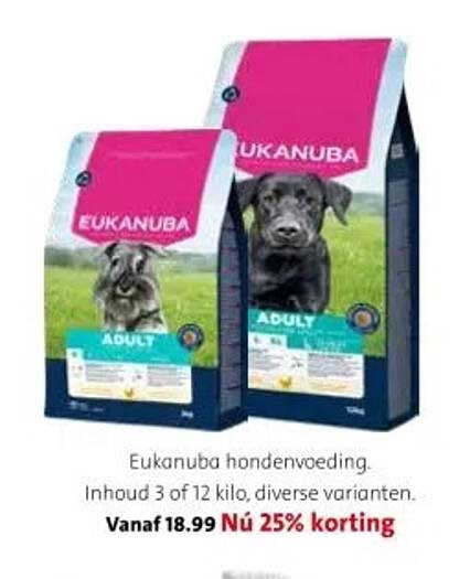 Alle Eukanuba Hondenvoeding Aanbieding bij Welkoop - FolderFeest.nl