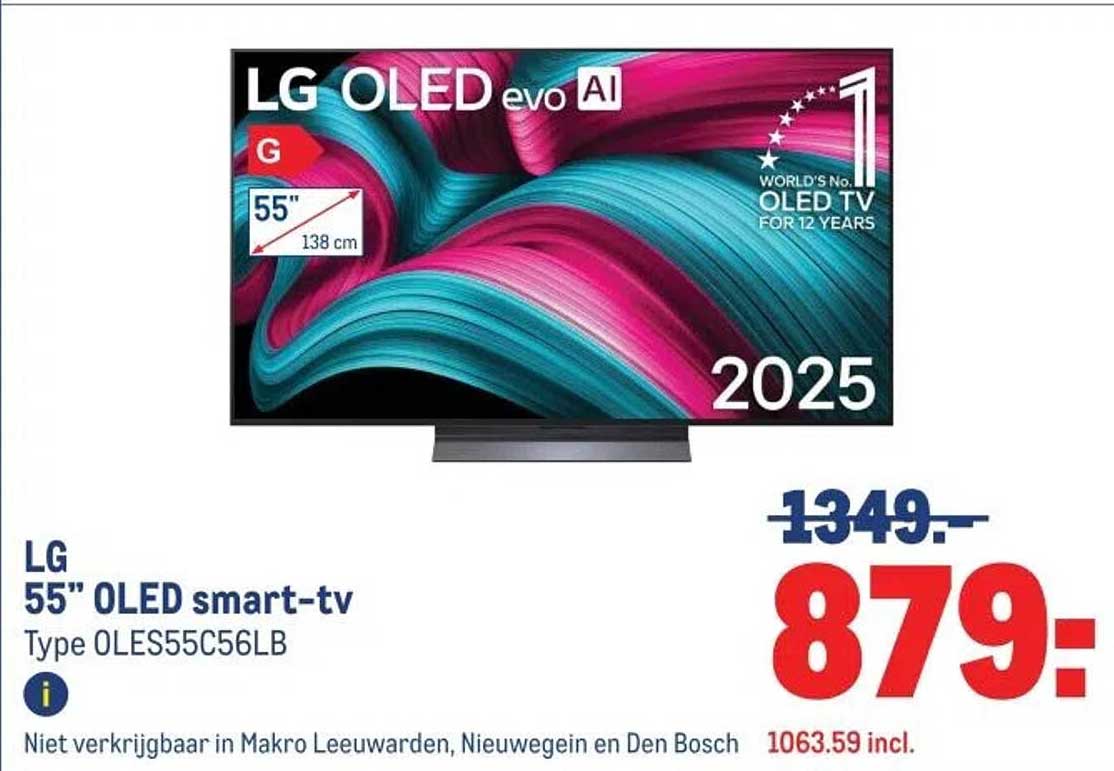 Lg 55" Oled Smart-Tv Aanbieding bij Makro - FolderFeest.nl