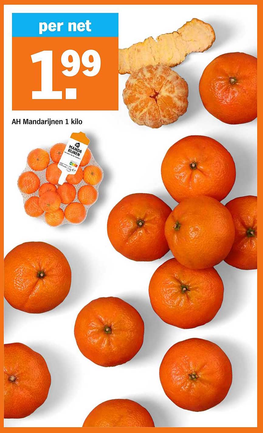 Ah Mandarijnen 1 Kilo aanbieding bij Albert Heijn