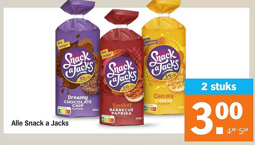 Alle Snack A Jacks aanbieding bij Albert Heijn