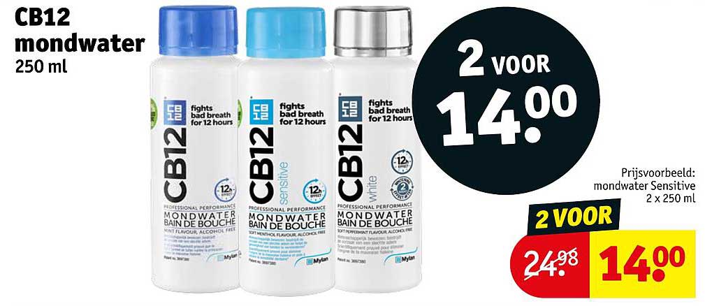 Cb12 Mondwater aanbieding bij Kruidvat