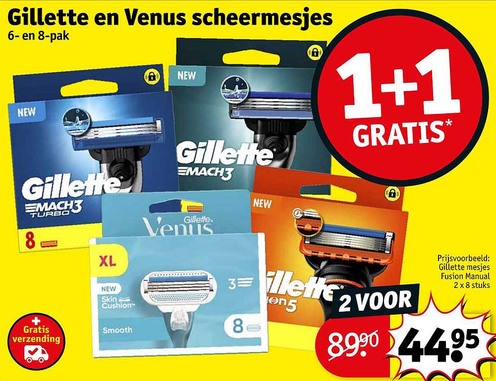 Gillette En Venus Scheermesjes Aanbieding bij Kruidvat - FolderFeest.nl