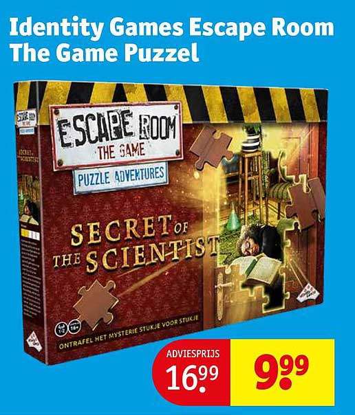 Identity Games Escape Room The Game Puzzel aanbieding bij Kruidvat