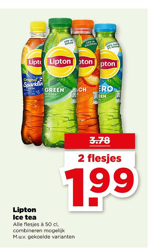 Lipton Ice Tea aanbieding bij PLUS
