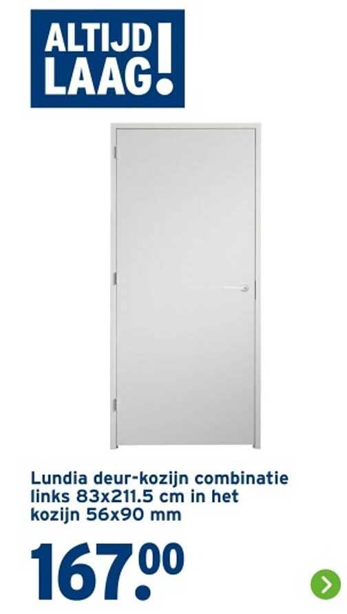 Lundia Deur-Kozijn Combinatie Links Aanbieding bij GAMMA - FolderFeest.nl