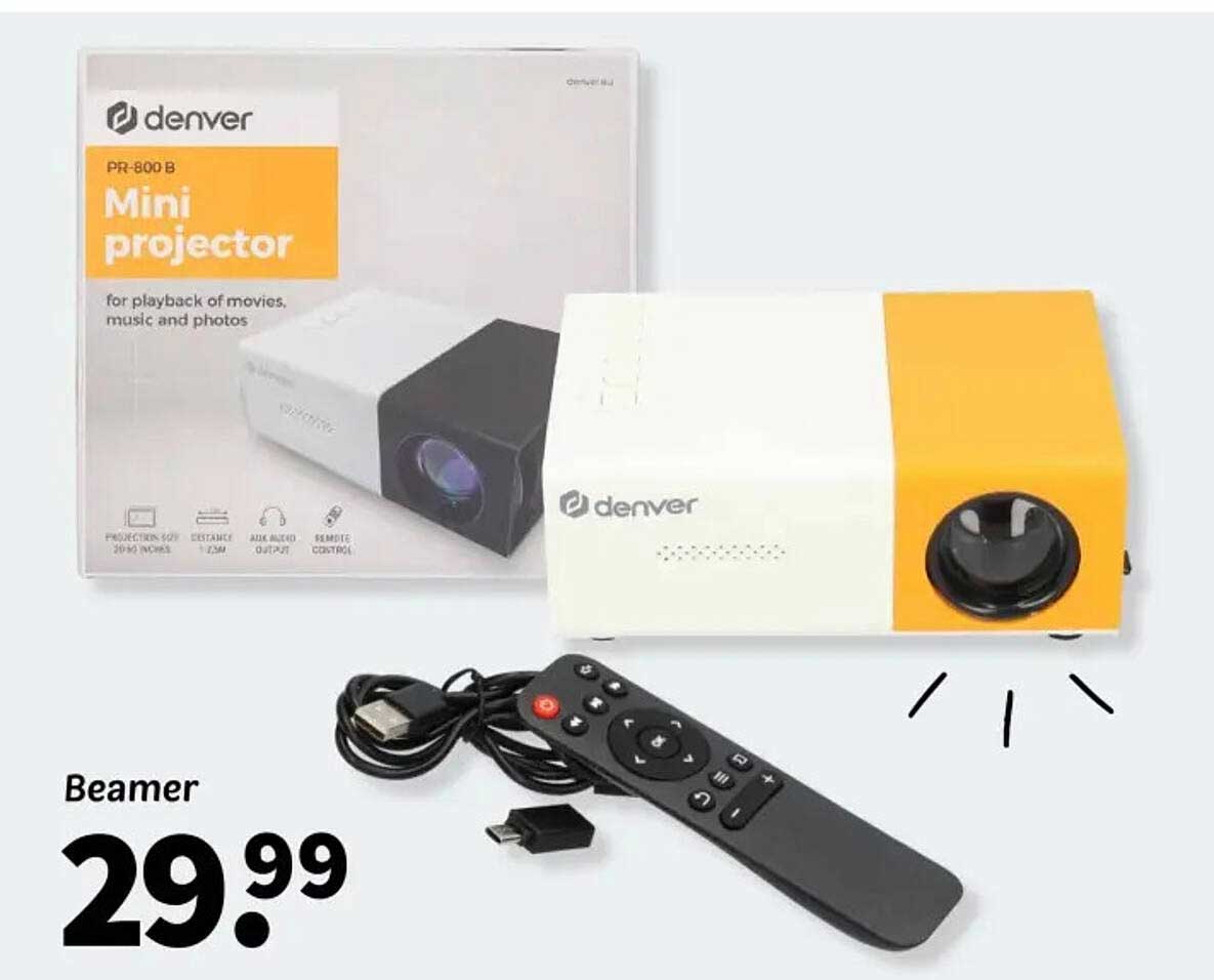Mini Projector aanbieding bij Wibra