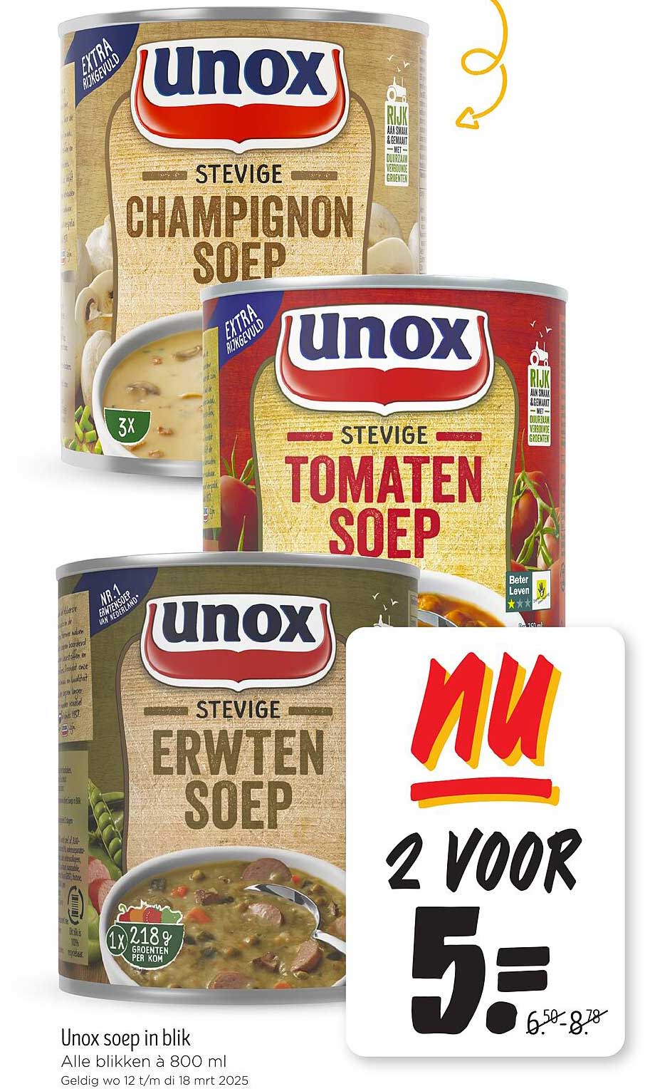 Unox Soep In Blik Aanbieding bij Jumbo - FolderFeest.nl