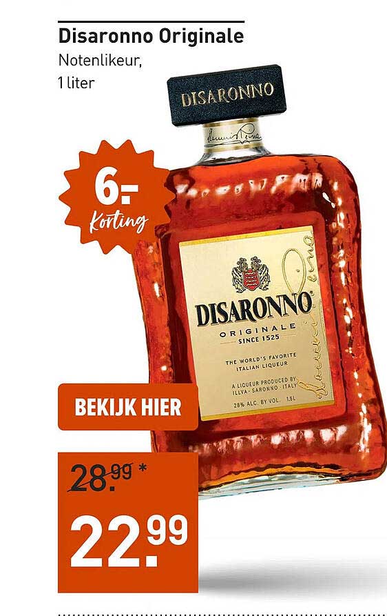 Disaronno Originale Aanbieding bij Gall & Gall - FolderFeest.nl
