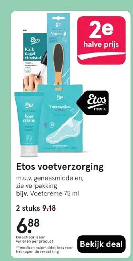 Etos Voetverzorging Aanbieding bij Etos - FolderFeest.nl