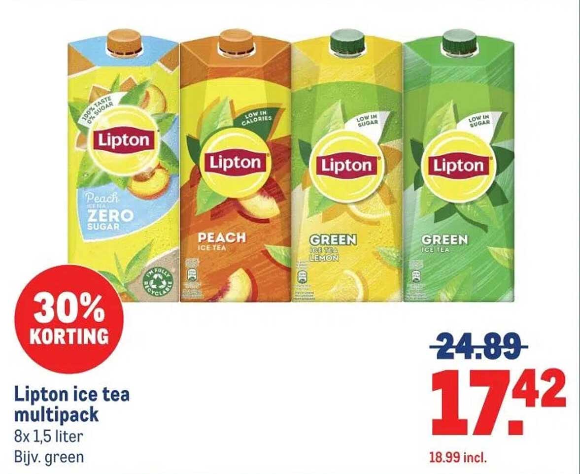 Lipton Ice Tea Multipack Aanbieding bij Makro - FolderFeest.nl