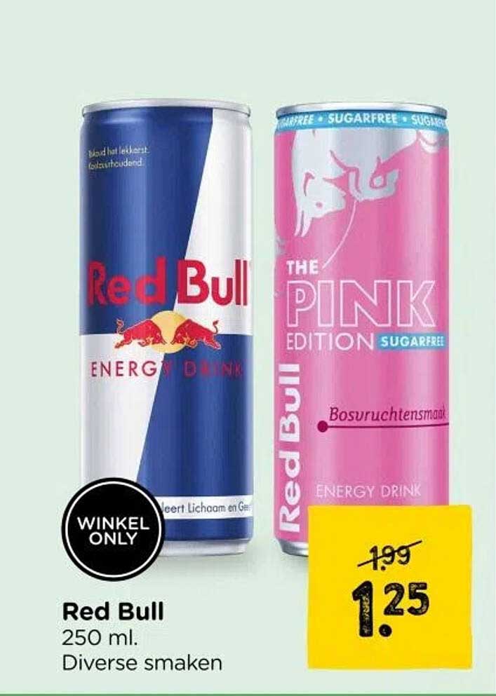 Red Bull 250 Ml. Diverse Smaken Aanbieding bij Xenos - FolderFeest.nl