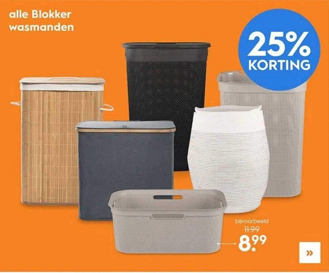 Alle Blokker Wasmanden Aanbieding bij Blokker - FolderFeest.nl