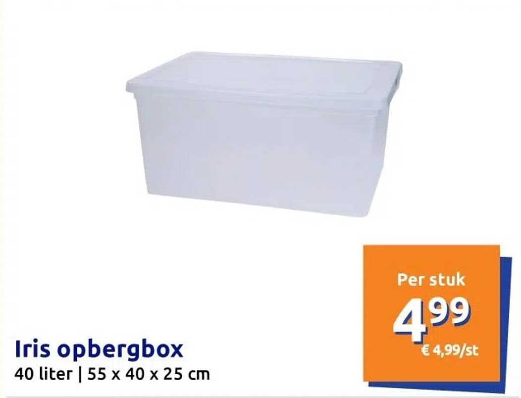 Iris Opbergbox Aanbieding bij Action - FolderFeest.nl