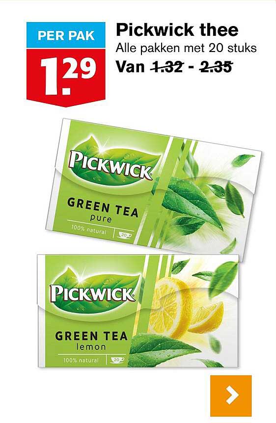 Pickwick Thee aanbieding bij Hoogvliet