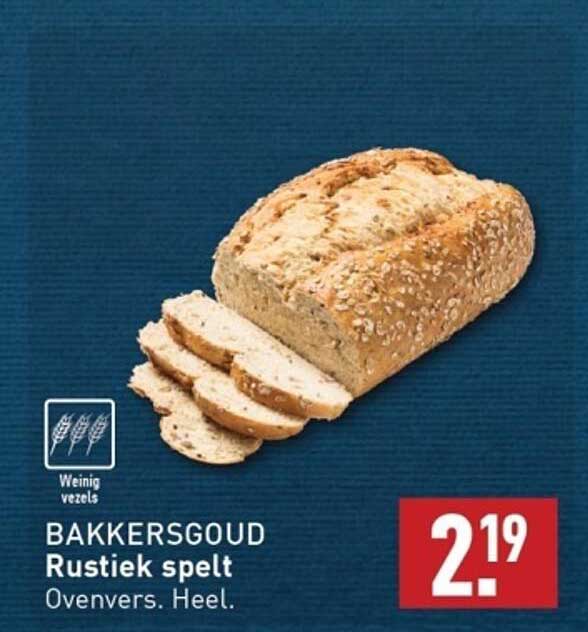 Bakkersgoud Rustiek Spelt Aanbieding bij ALDI - FolderFeest.nl