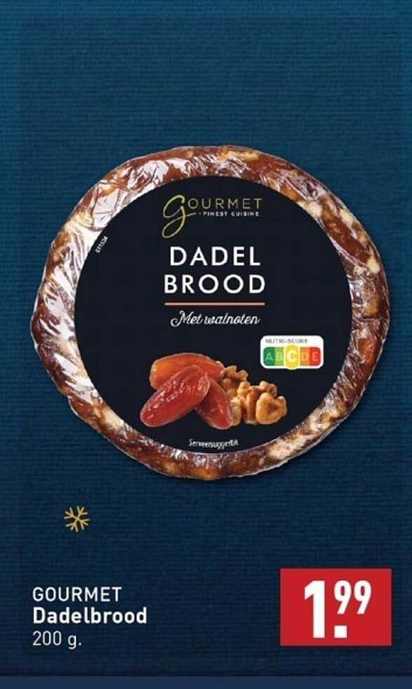 Gourmet Dadelbrood Aanbieding bij ALDI - FolderFeest.nl
