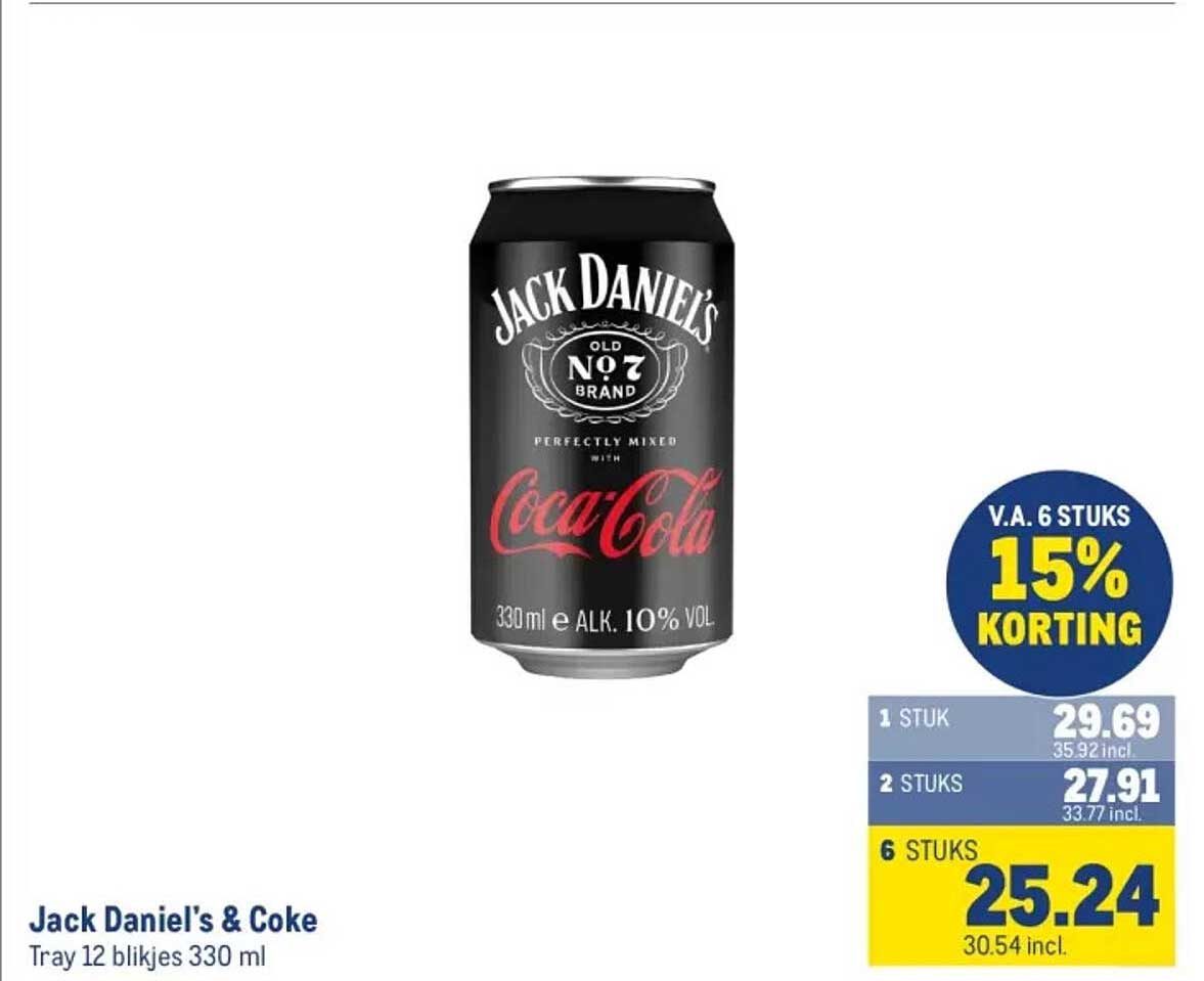 Jack Daniel's & Coke Aanbieding bij Makro - FolderFeest.nl
