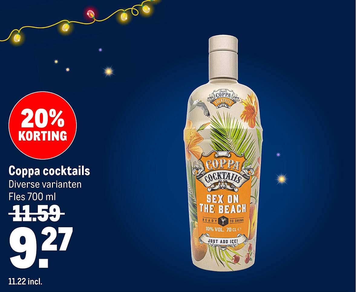 Coppa Cocktails Diverse Varianten Fles 700 Ml Aanbieding bij Makro ...