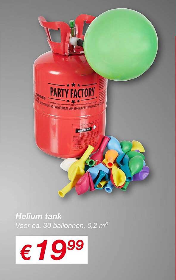 Helium Tank Aanbieding bij KiK - FolderFeest.nl