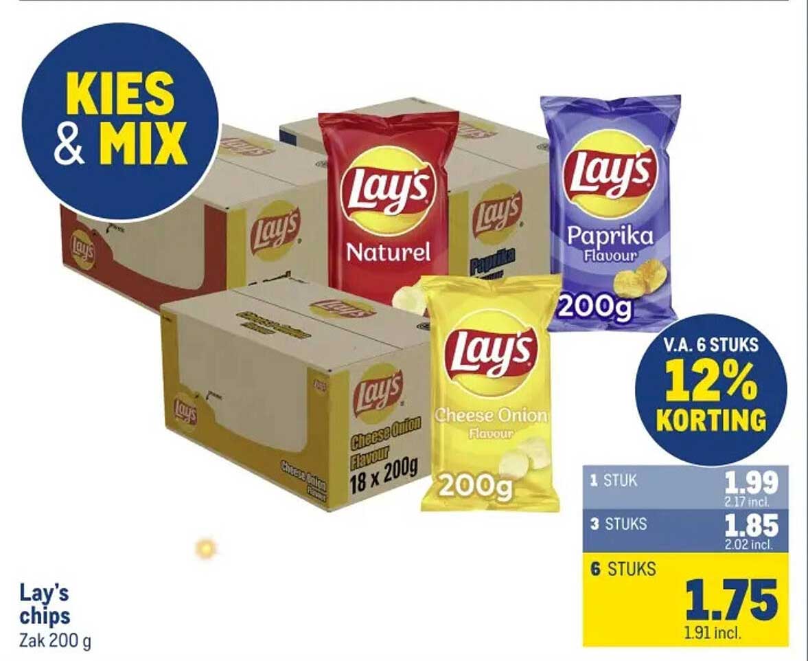 Lay’s Max Chips Aanbieding bij Dekamarkt - FolderFeest.nl