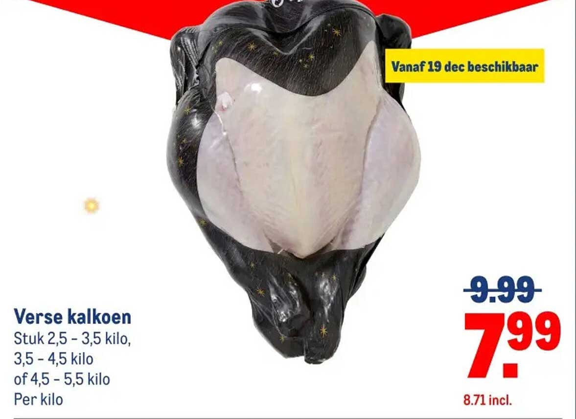 Verse Kalkoen Aanbieding bij Makro - FolderFeest.nl