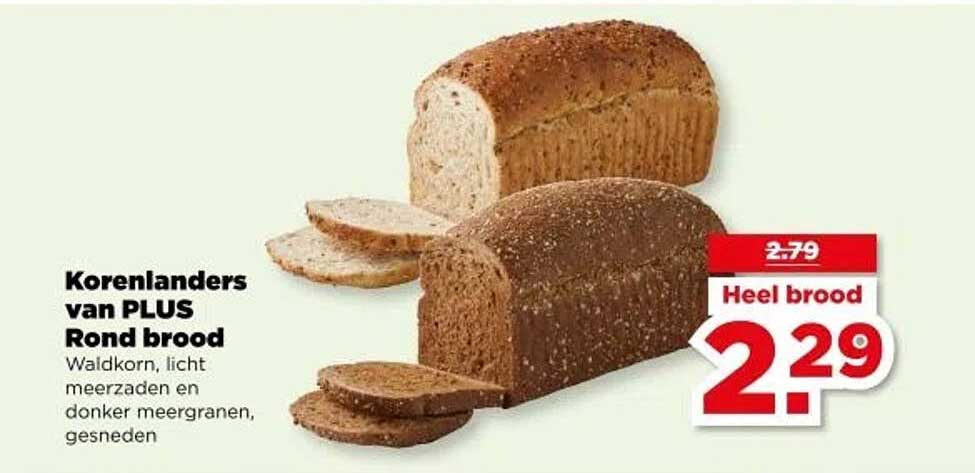 Korenlanders Van Plus Rond Brood Aanbieding bij PLUS - FolderFeest.nl