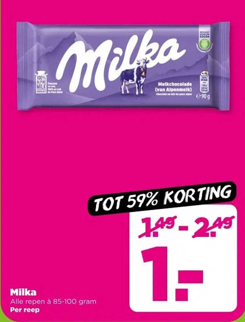 Milka Aanbieding bij PLUS - FolderFeest.nl