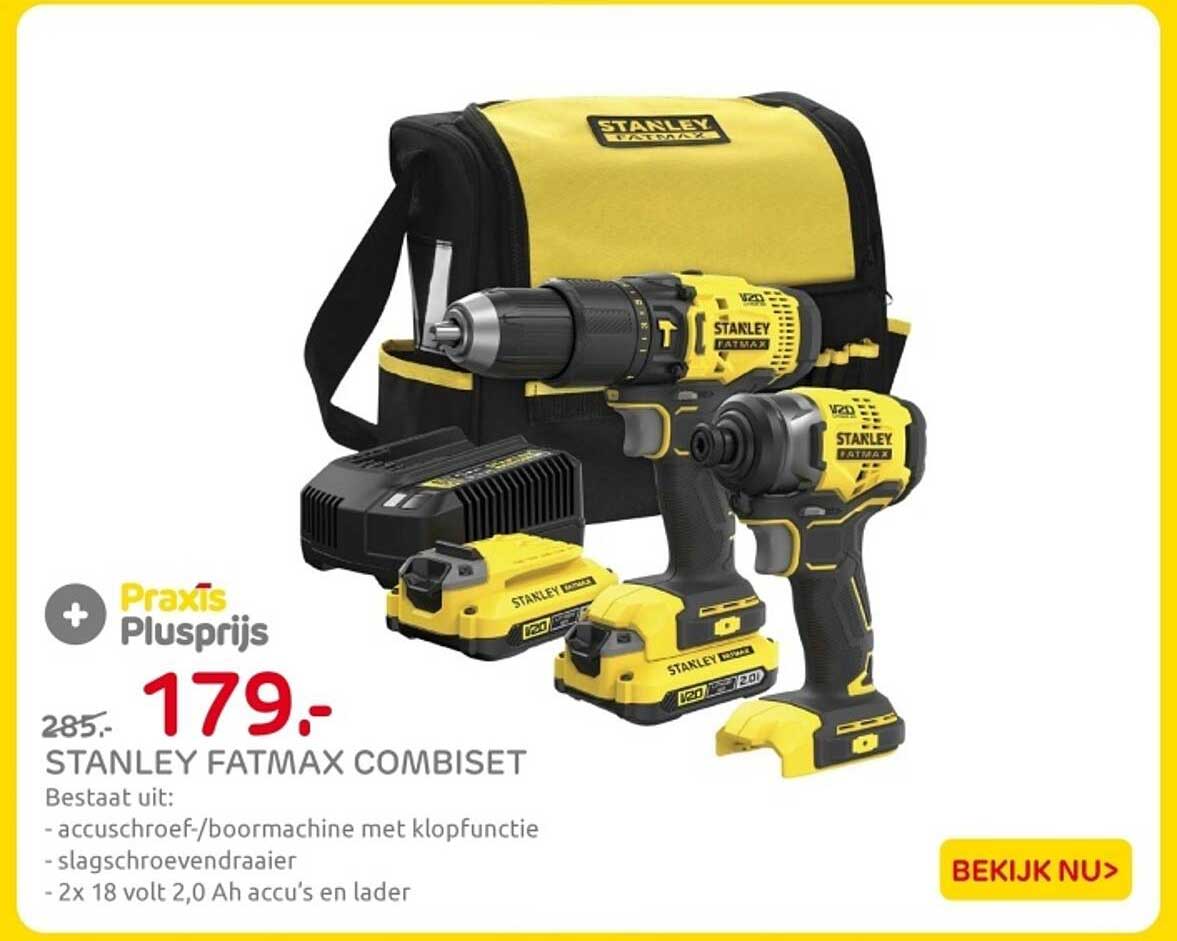 Stanley Fatmax Combiset Aanbieding bij Praxis - FolderFeest.nl