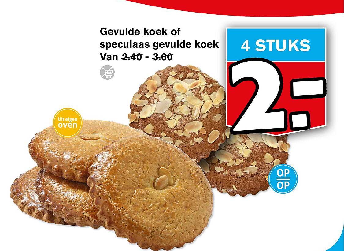 Gevulde Koek Of Speculaas Gevulde Koek Aanbieding bij Hoogvliet ...