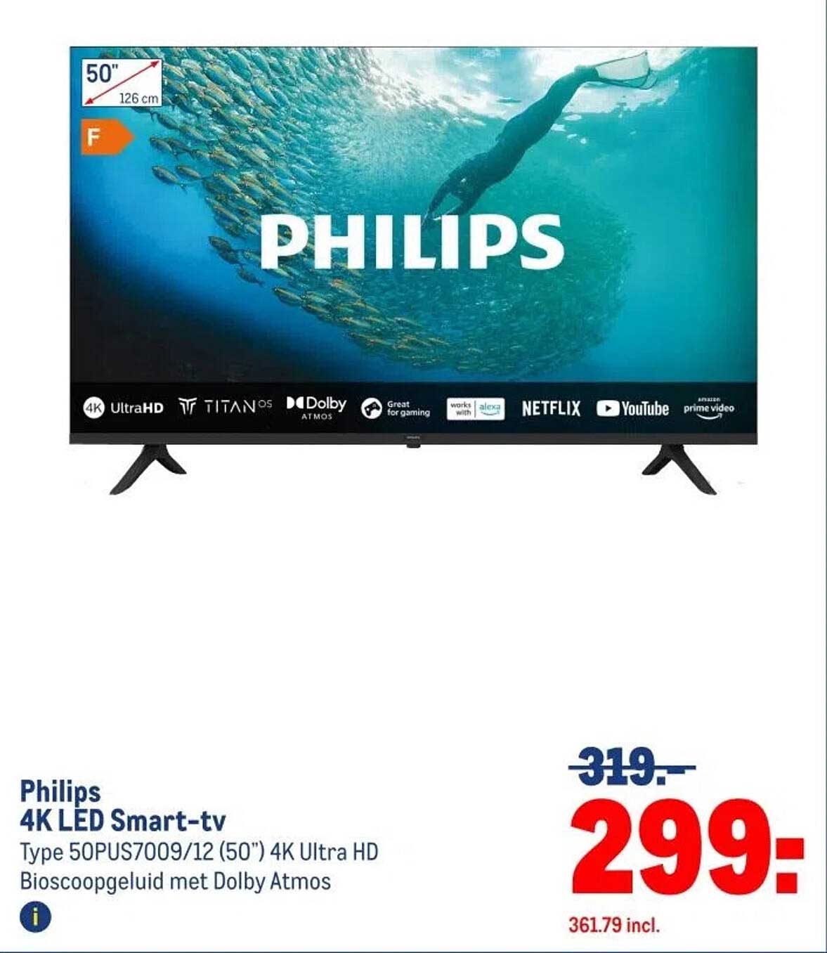 Philips 4K Led Smart-Tv Aanbieding bij Makro - FolderFeest.nl