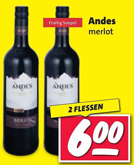 Andes Merlot Aanbieding bij Nettorama - FolderFeest.nl