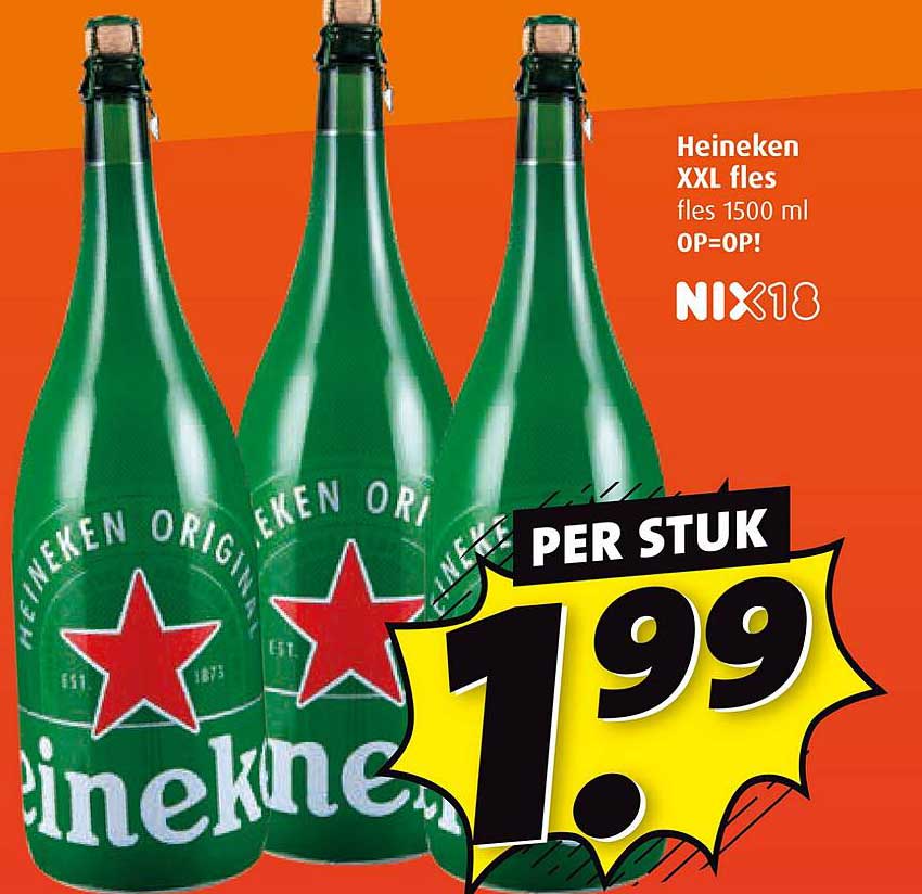 Heineken Xxl Fles aanbieding bij Boni