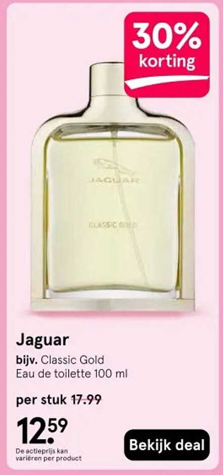 Jaguar Bijv. Classic Gold aanbieding bij Etos