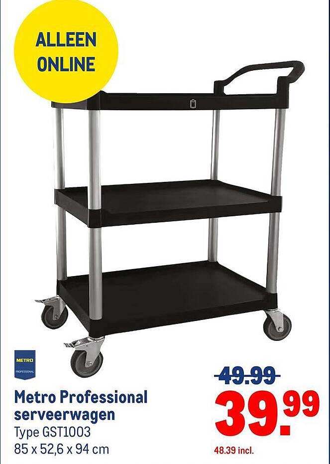 Metro Professional Serveerwagen aanbieding bij Makro