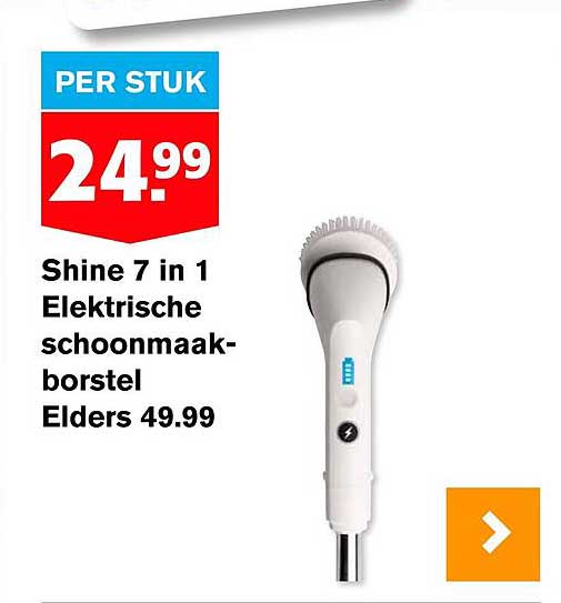 Shine 7 In 1 Elektrische Schoonmaakborstel aanbieding bij Hoogvliet