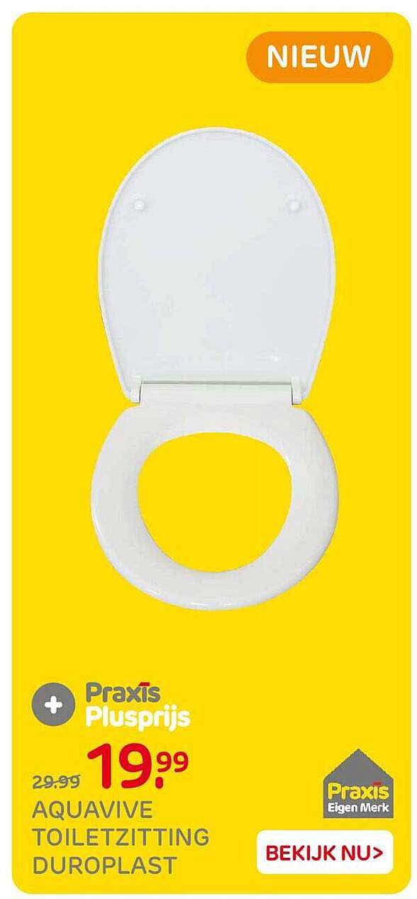 Aquavive Toiletzitting Duroplast Aanbieding bij Praxis - FolderFeest.nl