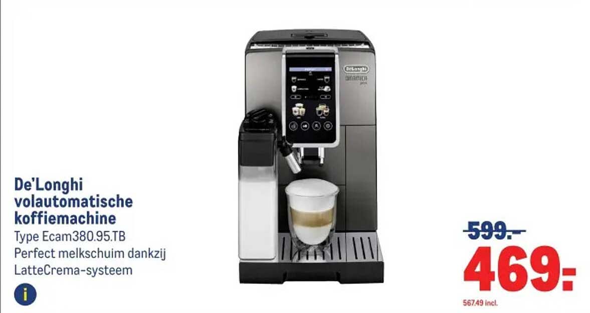 De'longhi Volautomatische Koffiemachine Type Ecam380.95.Tb Perfect ...