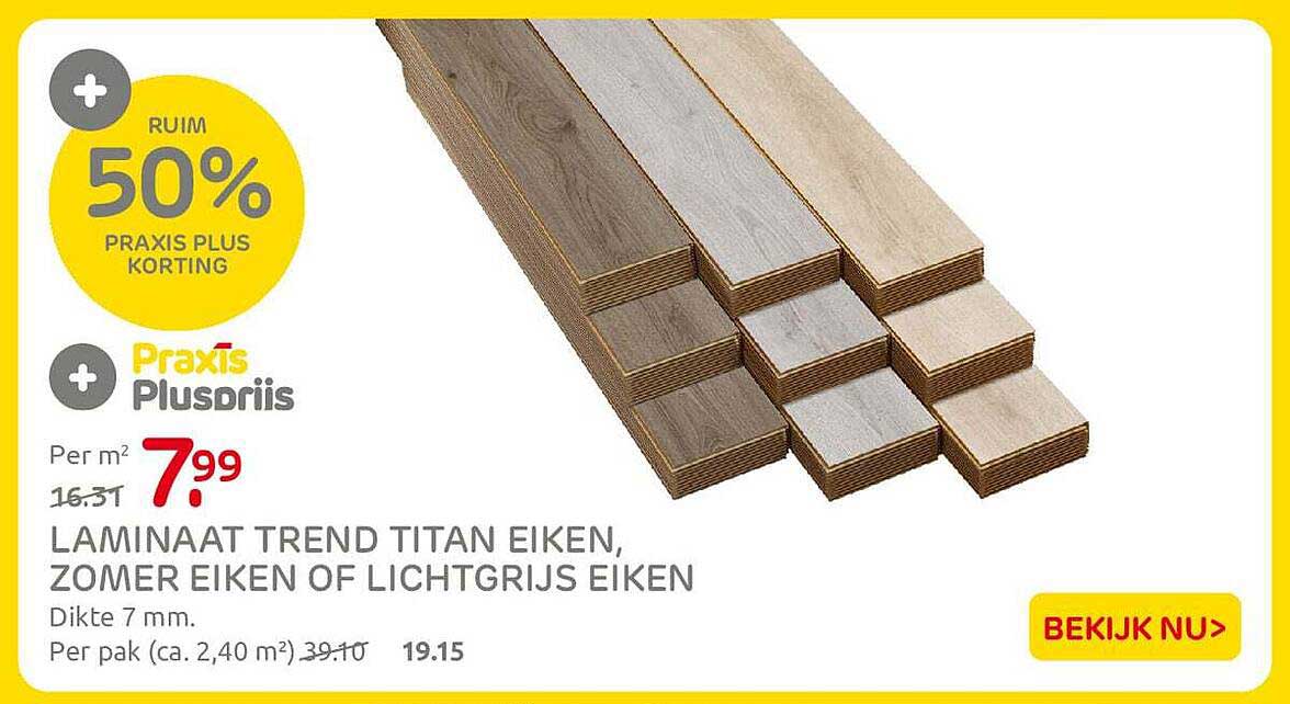 Laminaat Trend Titan Eiken, Zomer Eiken Of Lichtgrijs Eiken Aanbieding ...