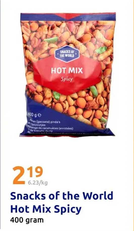 Snacks Of The World Hot Mix Spicy 400 Gram Aanbieding bij Action ...