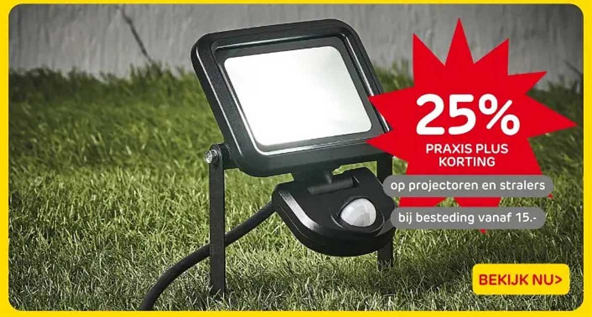 25% Prakis Plus Korting Op Projectoren En Stralers Bij Besteding Vanaf ...
