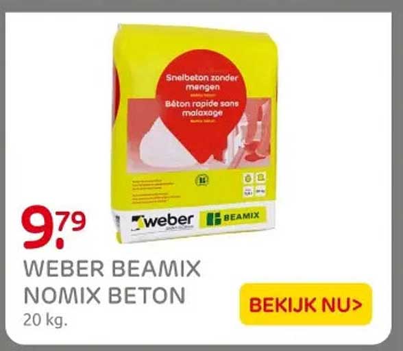 Weber Beamix Nomix Beton aanbieding bij Praxis