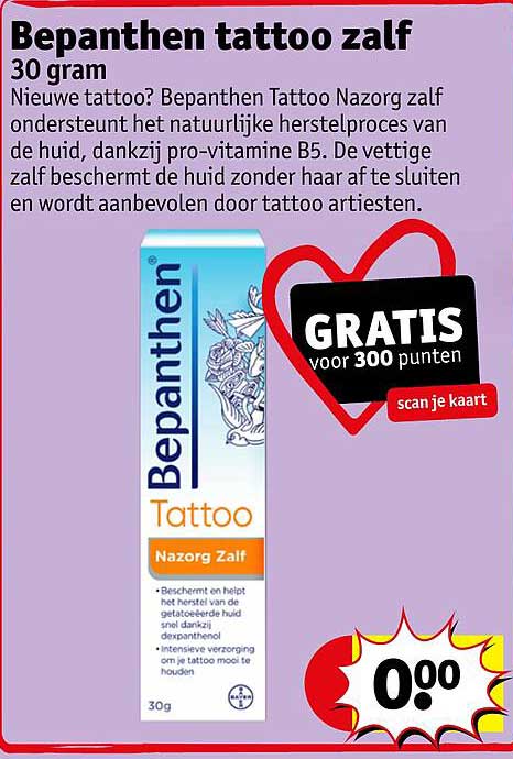 Bepanthen Tattoo Zalf aanbieding bij Kruidvat