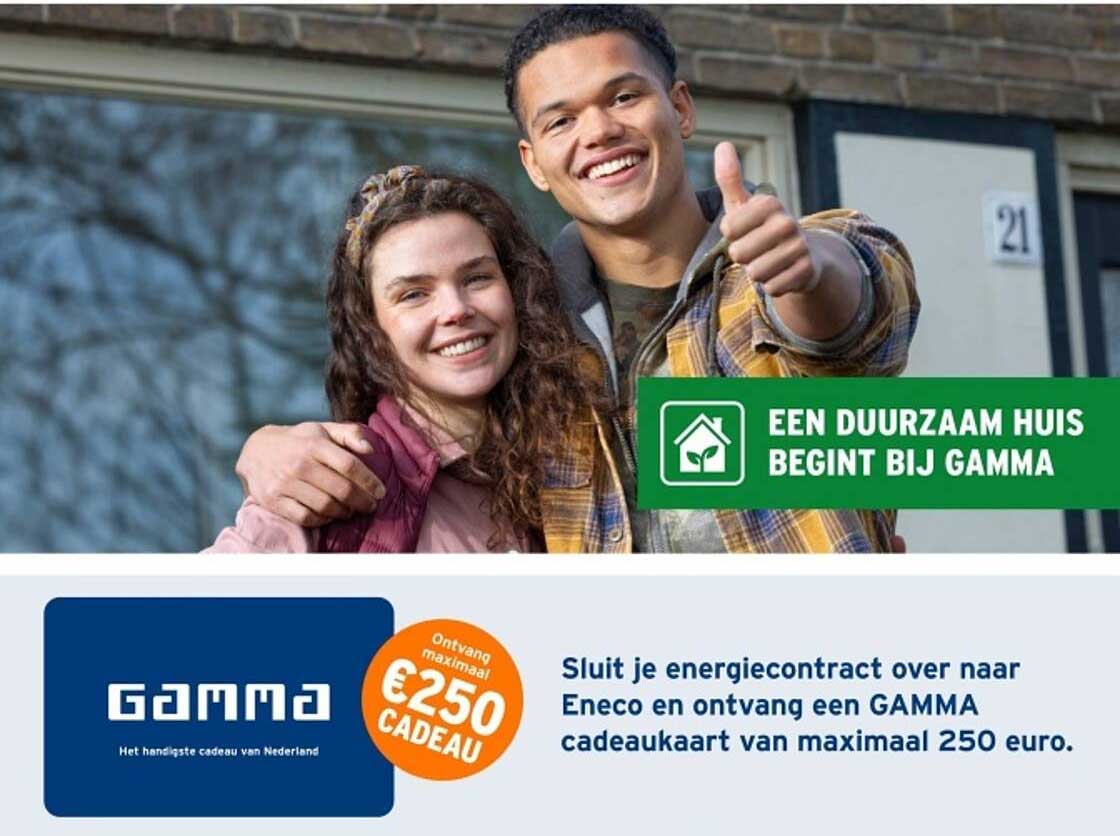 Een Duurzaam Huis Begint Bij Gamma Aanbieding bij GAMMA - FolderFeest.nl